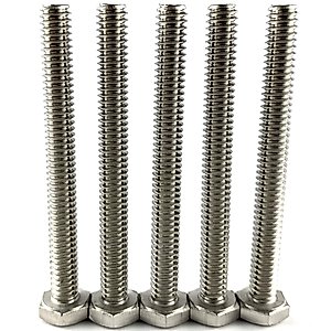 20 Pieces 1/4"-20 X 2-1/2 Hex Head Bolt SS 316