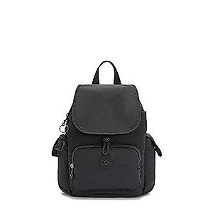 Kipling Women's City Pack Mini Backpack, Lightweight Versatile Daypack, Bag, Black Noir