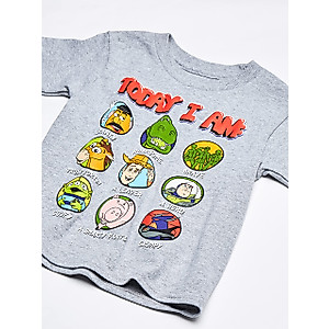 Disney baby boys Toy Story Short Sleeve T-shirt T Shirt, Heather Grey, 2T US