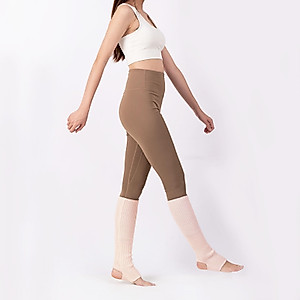 AWOCAN Ballet Leg warmers for girls Knitted Stirrup Leg Warmers for women Winter Extra Soft long leg warmers for Yoga Dance