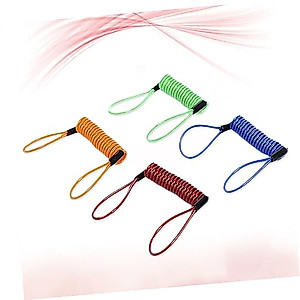 INOOMP Spring Tool Wire Rope Lock Padlock 1.2m Bike Lock Tool Anti- Rope Lock Lengthen