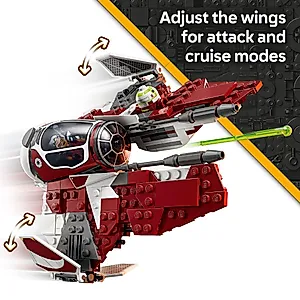 LEGO Star Wars: The Clone Wars Ahsoka's Jedi Interceptor Spaceship Building Toy - Kids Star Wars Toy for Boys and Girls, Ages 8+ - Gift Idea for Birthdays - 75401