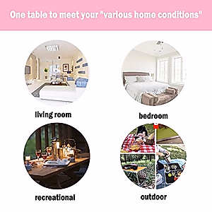 Utdfbwq Portable Folding Table, Outdoor Folding Table, Folding Beach Table, Laptop Table, Suitable for Outdoor Travel, Camping, Beach, Barbecue, Picnic, Party, Patio, Etc. (Black)