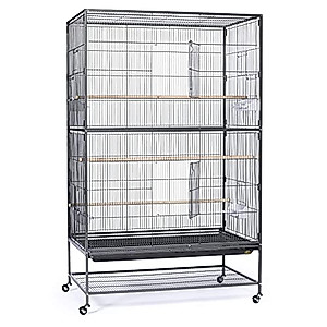 Prevue Hendryx F050 Pet Products Wrought Iron Flight Cage, X-Large, Hammertone Black