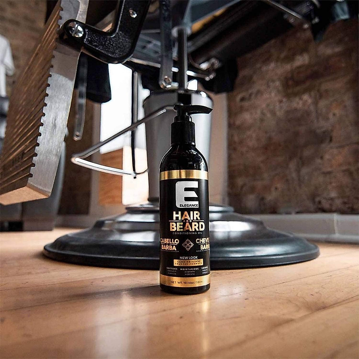 E Elegance Hair & Beard Conditioning Oil - Highly Moisturizing And Lightweight Beard Conditioner For Men, Great Smell, 3.38 Oz