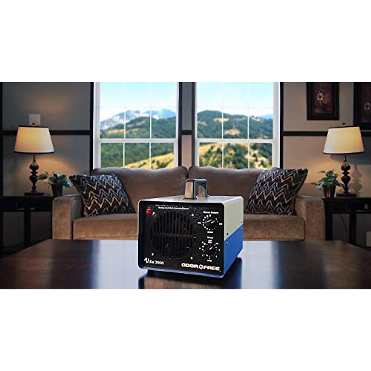 OdorFree Villa 3000 Ozone Generator for Eliminating Odors, permanently removing Tobacco, Pet and Musty Odors at their Source - Easily Treats Up To 3000 Sq Ft