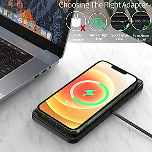 Wireless Charger,LOOSAU Wireless car Charger Charging pad 15w Non Slip FastCharger for car Wireless Phone Charger for Android for iPhone 11/12/13/14/15 Pro Max Xs,Samsung Galaxy S20, S10+ Note 9，LG