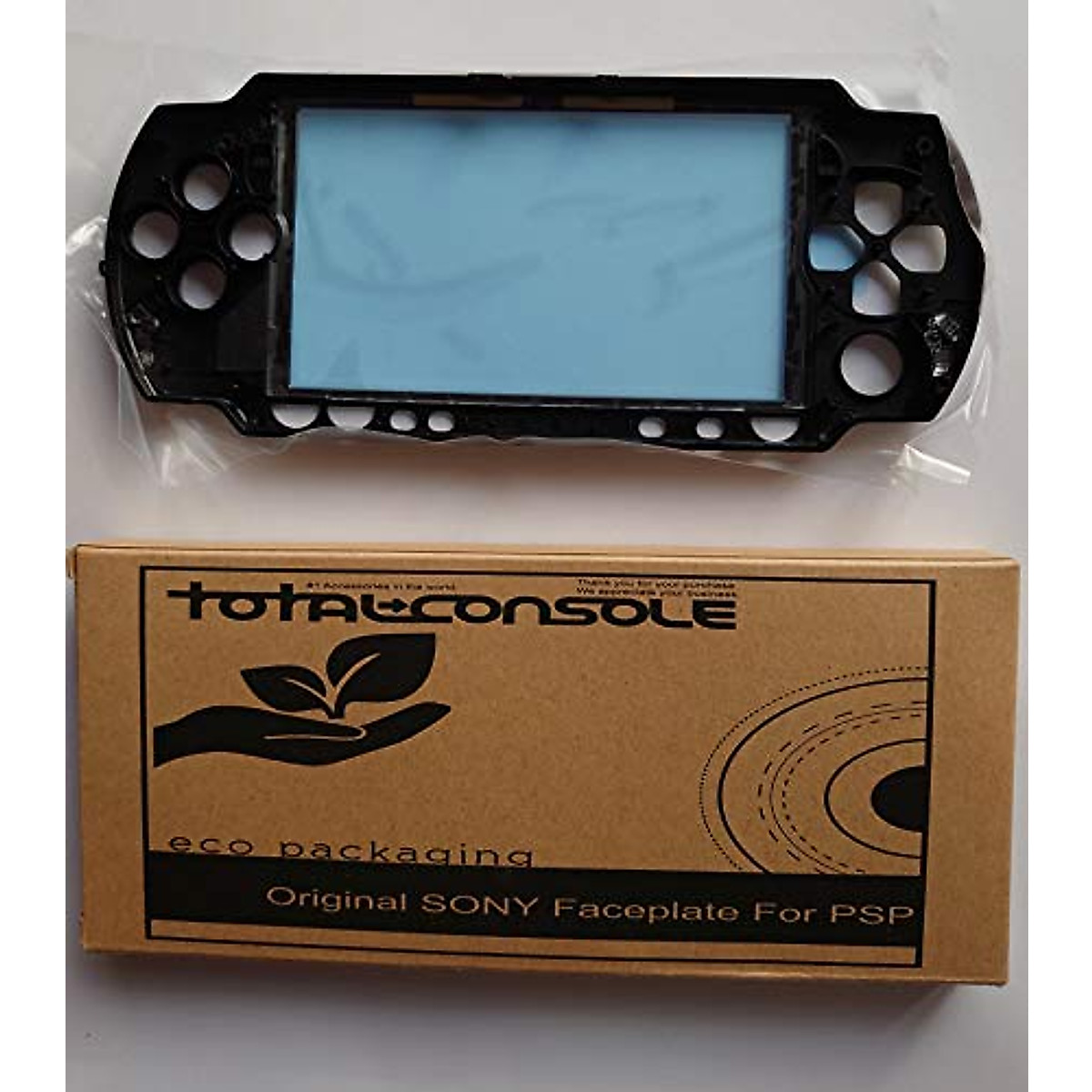 TOTALCONSOLE OEM Component faceplate for PSP 2000/2001 / 2002 Faceplate - Piano Black
