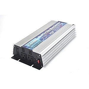 Power Inverter 1500W with Output Dual sockets. Input 12V or 24V and Output 110V 60Hz with DC5V 2000mA Output. (12V)