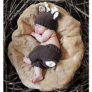 Besutana Newborn Baby Photography Props Outfits Christmas Deer Lovely Boy Hat Pant Girl