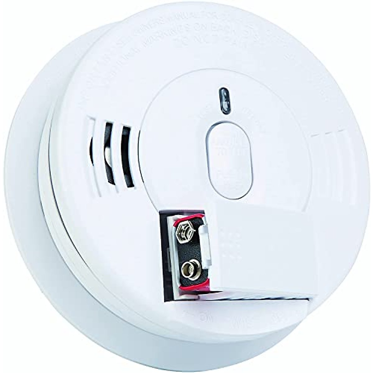 Kidde Smoke Detector, Hardwired Smoke Alarm with Battery Backup, Front-Load Battery Door, Test-Silence Button, White