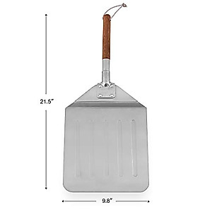 Royal Gourmet KSF1204 3 Piece Pizza Stone Set for Grill and Oven with 12-Inch Cordierite Stone, Peel and Pizza Cutter, Baking Tool