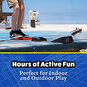 Stomp Racers Air Powered Race Cars by Stomp Rocket, 2 Car Racer Pack - Dueling Stomp Racers Toy Car Launcher - Fun Backyard & Outdoor Multi-Player Kids Toys Gifts for Boys, Girls & Toddlers