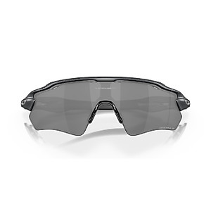Oakley Men's OO9208 Radar Ev Path Rectangular Sunglasses, Hi Res Carbon/Prizm Black Polarized, 38 mm
