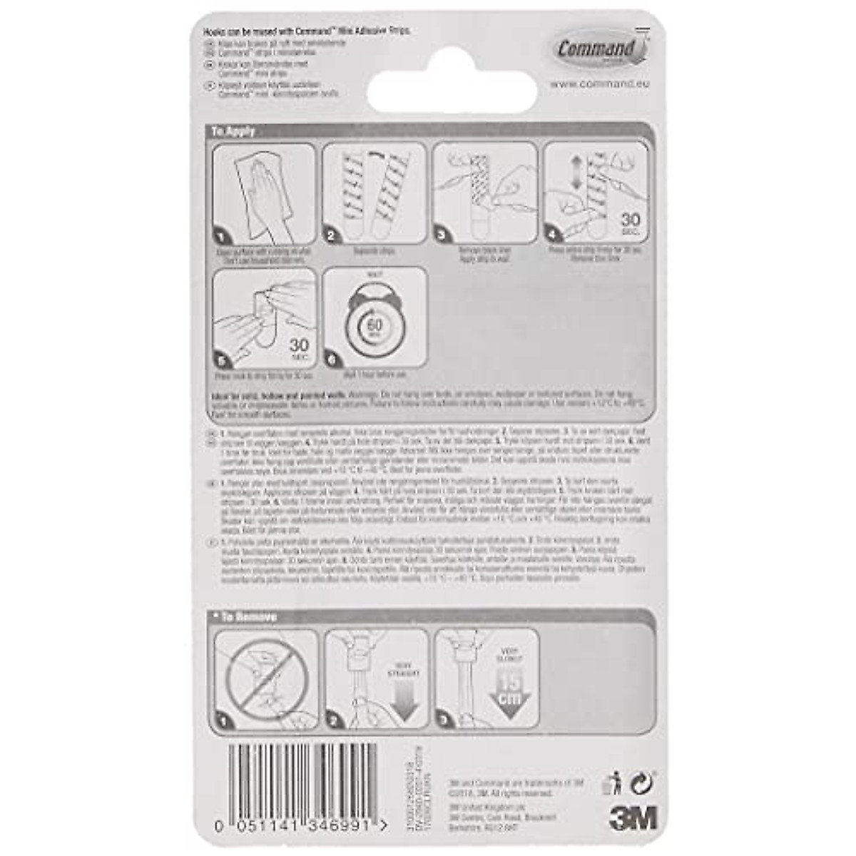 3M Company 17026CLR Clear Decorating Clips