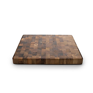 Ironwood Gourmet 28218 Square Charleston End Grain Chef's Board , Acacia Wood 14" Square