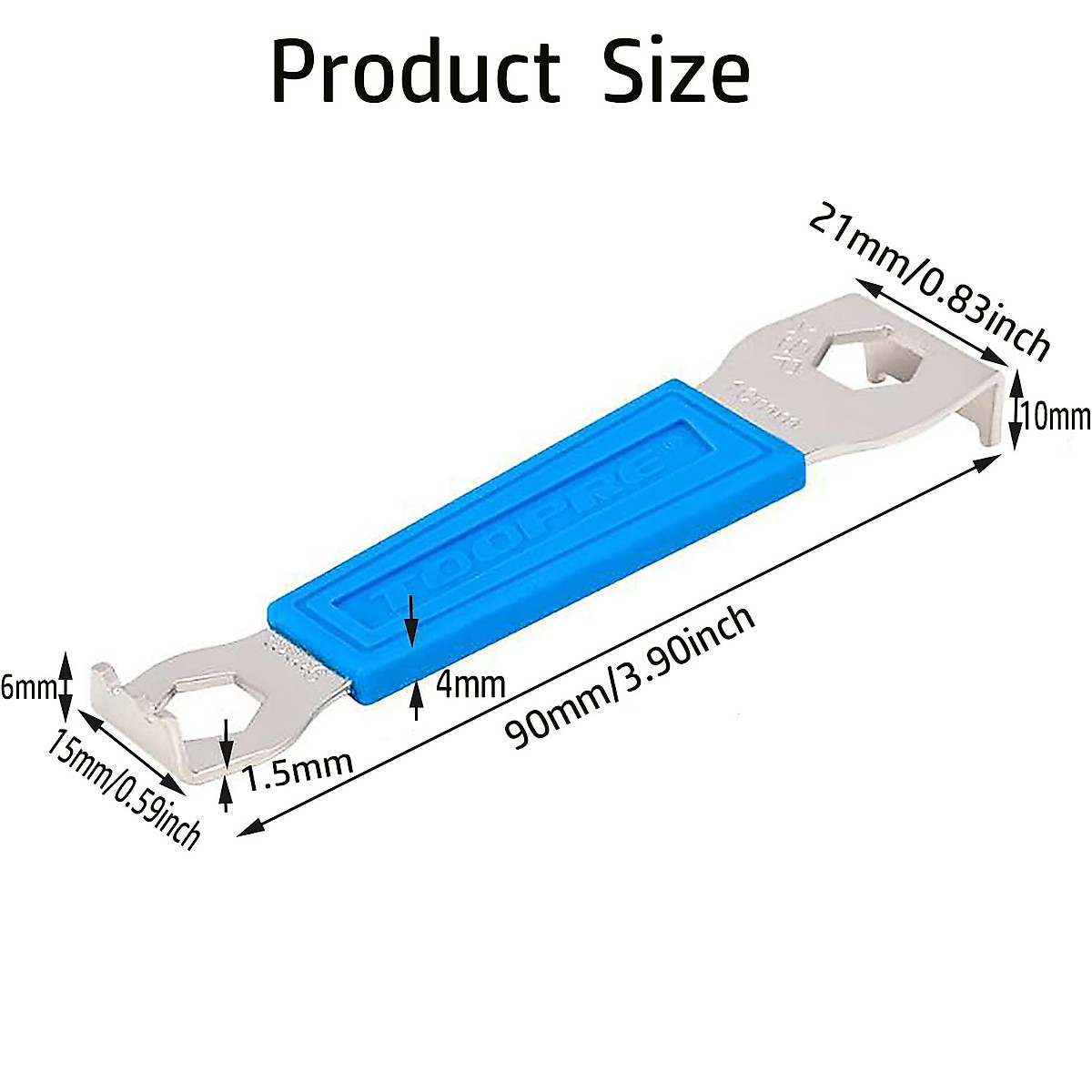 Bicycle Chain Ring Bolts Wrench, Chain Bolt Spanner for Mountain Bike, 9/10mm Chainring Fixed Wrench Bicycle Repair Tool Bicycle Crank Spanner Wrench Tool