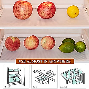 Bobalaly Shelf Liner Cabinet Liner, Anti-Slip Non Adhesive Drawer Liner, 11.8 Inch x 6.6 Feet (78.7 Inch) Washable Refrigerator Mat for Kitchen Organization, Pantry, Shelves, Under Sink