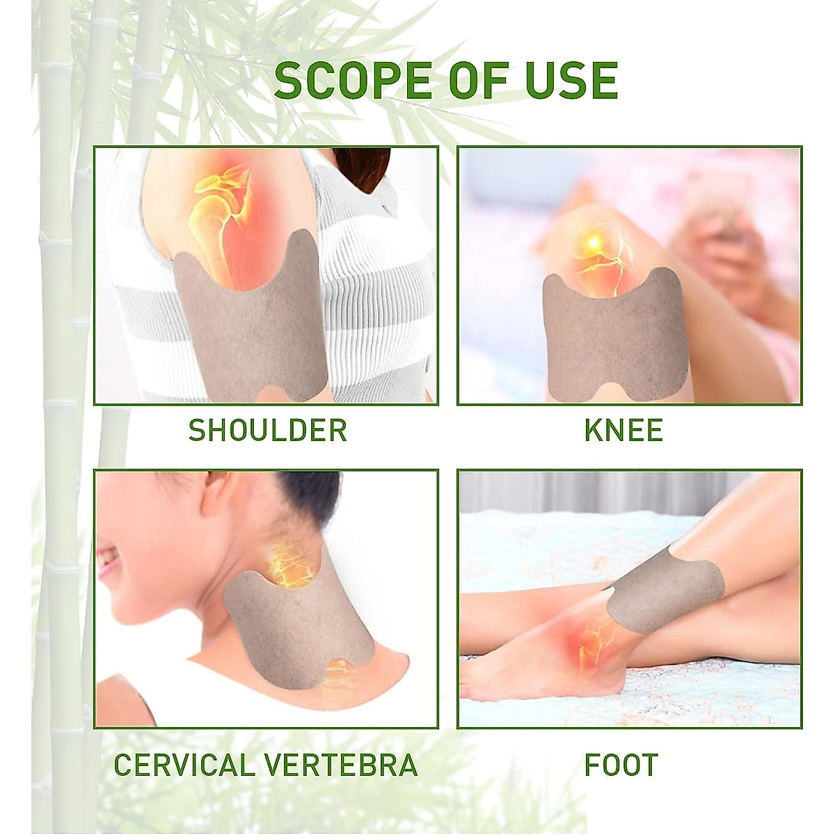 Edumaision Natural Knee Joint Patches 36Pcs, Joint Patches, Knee Joint Relief Patches