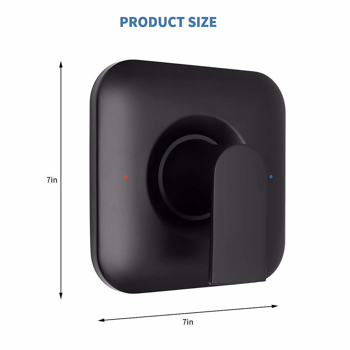 Replacement for Moen T2471BL, Shower Valve Trim Kit, Modern Shower Trim Bathroom Shower Lever Handle, Matte Black Shower Trim Kit Shower Handle, 7x7x5in