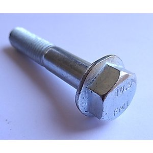 (10) M10-1.50 x 55mm Hex Head Flange Bolt Non Serrated Class 10.9 Zinc DIN 6921