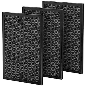 3-Pack HRFSC1 Replacement Filter S Compatible with Honeywell HPA3000 PowerPlus and HPA5000 Air Purifier, HRFSC1 Activated Carbon Filter for Home Renovation VOCs
