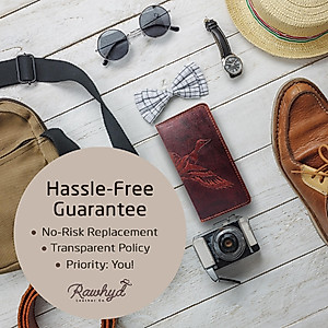 Mallard Duck Wallet - Full-Grain Leather Long Wallets for Men - RFID Blocking Long Bifold Wallet - Mens Leather Wallets w/ 8 Card Slots & Money or Checkbook Sleeve - Great Duck Hunting Gifts for Men