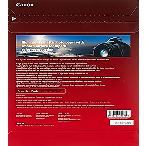 Canon PM-101 Photo Paper Pro Premium Matte (8.5 x 11", 50 Sheets)