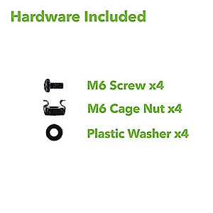 NavePoint Rack Mount Keyboard Shelf Shelves 19 Inch 1U Black 6 Inches (150mm) deep - Black