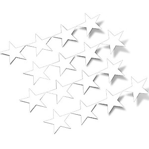 (2 inch) Set of 100 White Stars Vinyl Wall Decals Stickers - Removable Adhesive Safe on Smooth or Textured Walls Bathroom Kids Room Nursery Decor