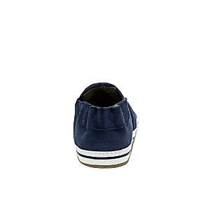 Robeez Unisex-Child Crosshatch Crib Shoe, Leather Liam Basic-Indigo, 12-18 Months M US Infant