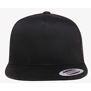 Flexfit Adjustable Snapback Classic Trucker Hat 6006 (Black)