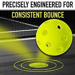 Franklin Sports X-26 Indoor Pickleballs - Bulk Indoor Court Pickleball Balls - USA Pickleball (USAPA) Approved Tournament Pickleballs - Bulk 100 Pack Inside Pickleballs - Lime Green