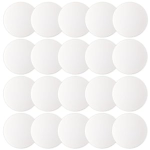 JULBEAR Door Stopper Wall Protector, 12PCS Door Knob Stoppers Wall Protector with Strong Back Adhesive,Quiet, Shock, Absorbent Silicone, Door Handle Bumpers and Protect Wall Surfaces (Round 2 inch)