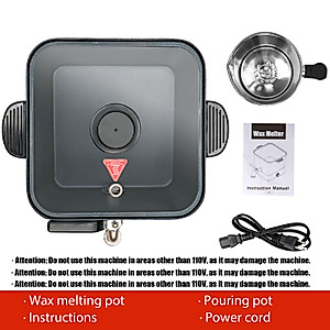 Byoowndiy Wax Melter for Candle Making, 150 oz Electric Candle Wax Melting Pot with Pour Spout and Temperature Controller