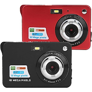 Digital Cameras for Photography Portable Camera, 8X Zoom Digital Camera, with 2.7 Inch TFT LCD Screen and Built-in Microphone, 1280x720 High Definition Video Camera, Auto Focus, Support SD (Color : A