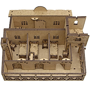 TowerRex Tavern DND Terrain 28mm - Fantasy Miniature for Warhammer, Pathfinder and D&D Tabletop Games