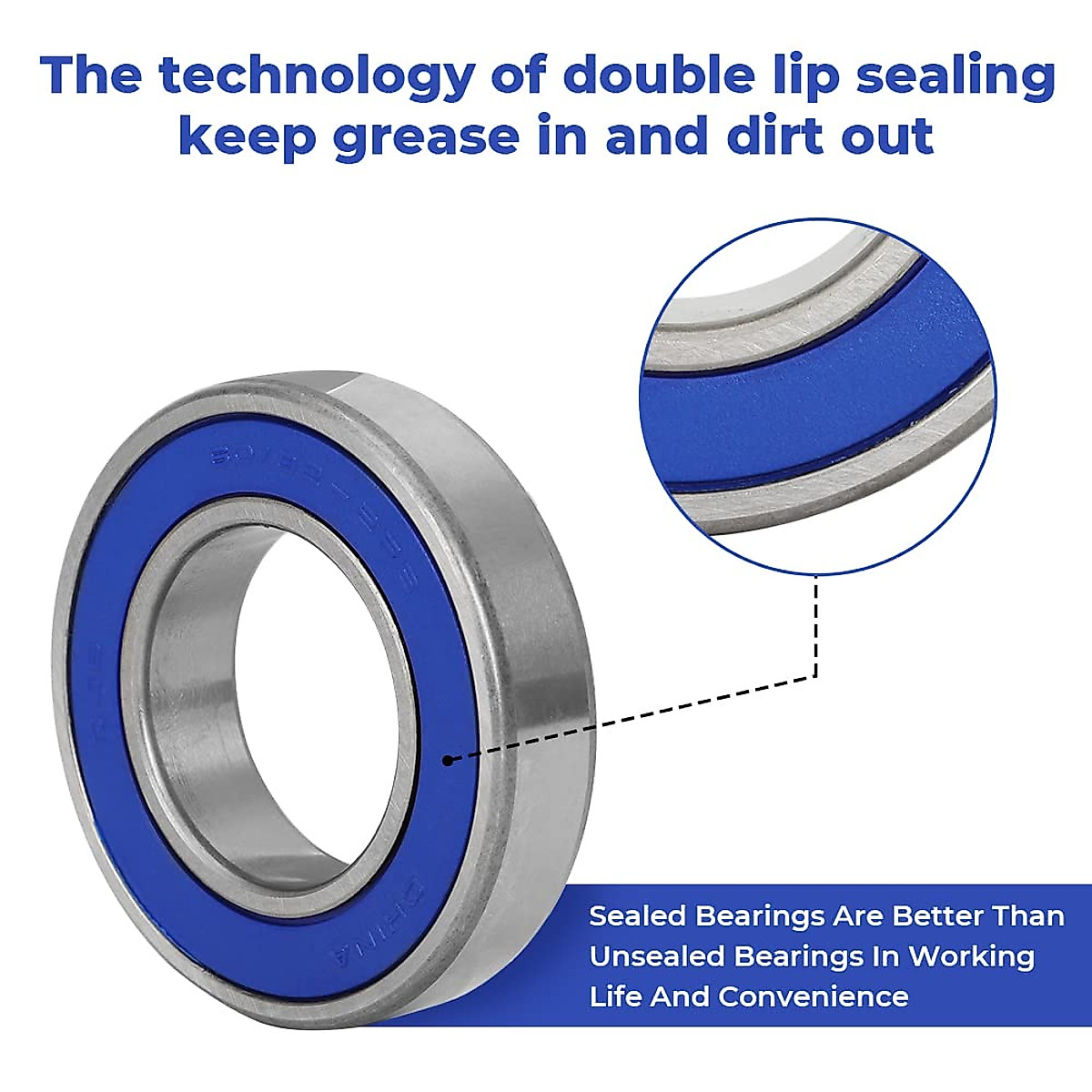 AUTOVIC Rear Axle Wheel Hub Housing Bearing Seal Kit For Honda ATV Foreman 400 450 500 Rubicon 500 Rancher 350 400 420 Replace 91055-HN5-681 & 91255-HA0-681