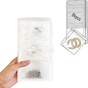 Transparent Jewelry Storage Book, Portable Anti Oxidation Jewelry Storage Book Organizer with Multiple Pockets for Necklaces, Rings, Ear Studs, Earrings (84 Grids & 84 Thicken PVC Zipper Bags)