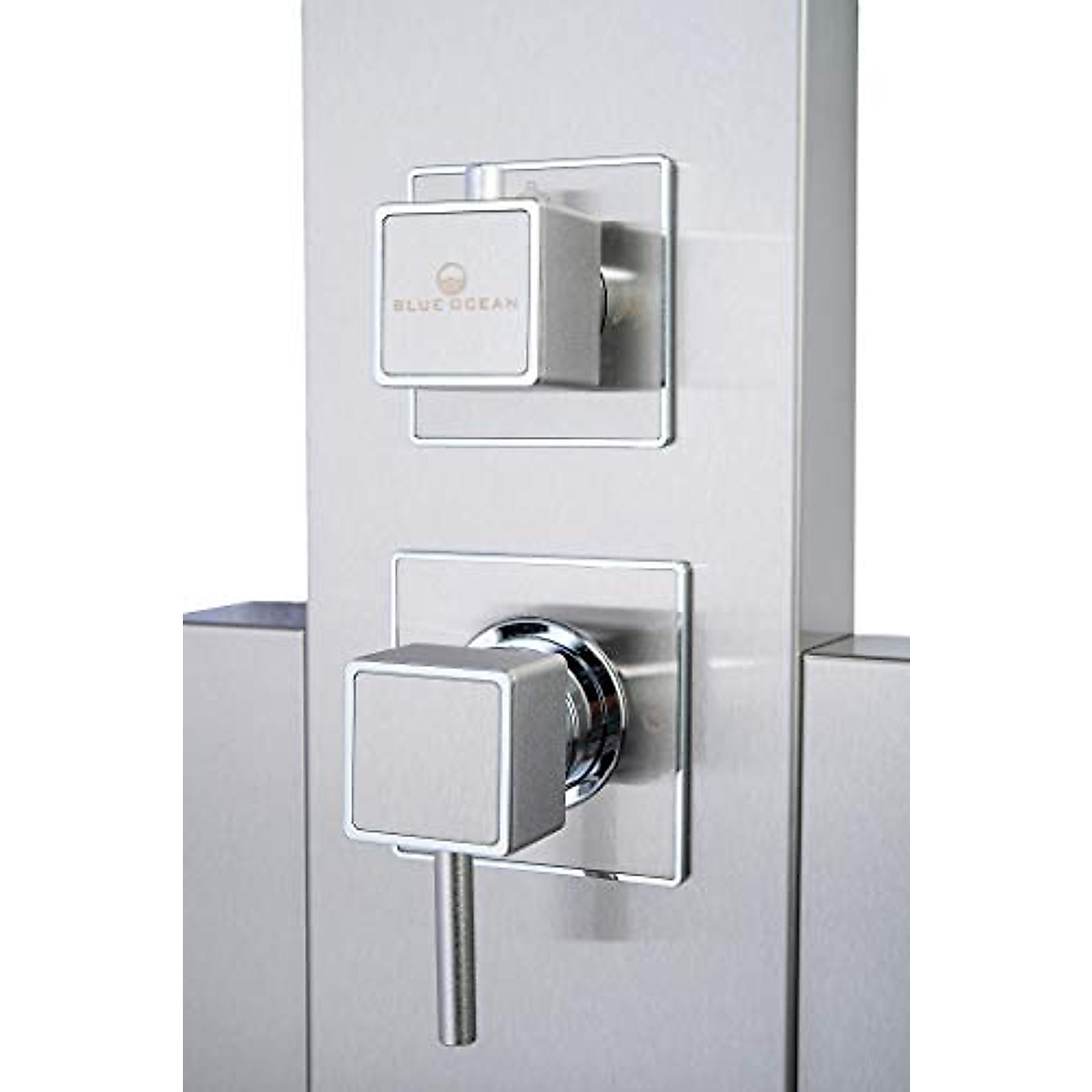 Blue Ocean 48 inch Stainless Steel SPS822 Shower Panel Tower with Rainfall Shower Head and Spout