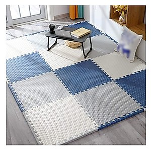 ALGFree Baby Children Play Mat Foam Modern Bedroom Gaming Room Interlocking Floors Puzzle Floor Tiles, 4 Colors (Color : B, Size : 60x60x1cm-10pcs)