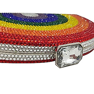 Rainbow Bags For Women Crystal Clutch Purse Evening Bag Fashion Party Rhinestone Handbags