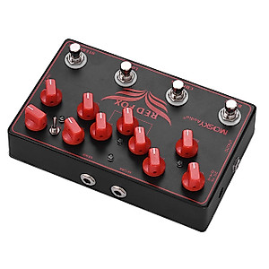 Moskyaudio Red FOX Multieffects 4-in-1 Multi-functional Guitar Effect Pedal with Overdrive, LOOP, Chorus and Delay Effects