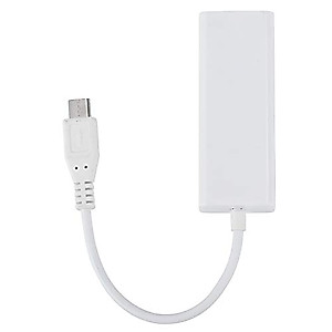 Akozon July Gift Present, Network Card Adapter Micro USB to RJ45 Ethernet Port Full Duplex Control for Raspberry Pi 1.3/W Motherboard Laptop Home Computer Office