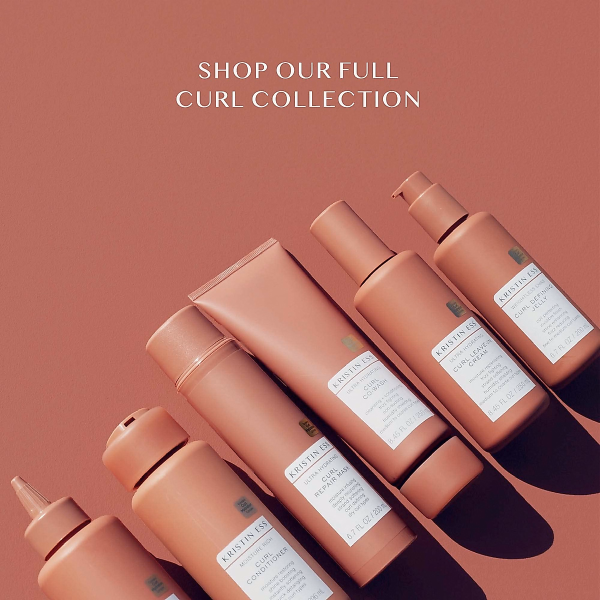 Kristin Ess Hair Ultra Hydrating Curl Leave-In Cream Conditioner for Curly Hair with Frizz Control, Humidity Shielding, Vegan, Color + Keratin Safe, 8.45 fl oz (Pack of 2)