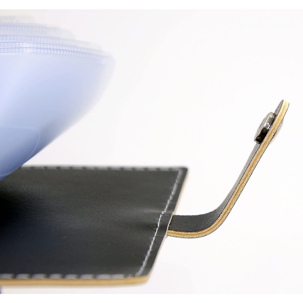 Karlling credit card holder wallet for women/man soft leather business card holder card case organizer bag with 20 card sleeves inside(Black)