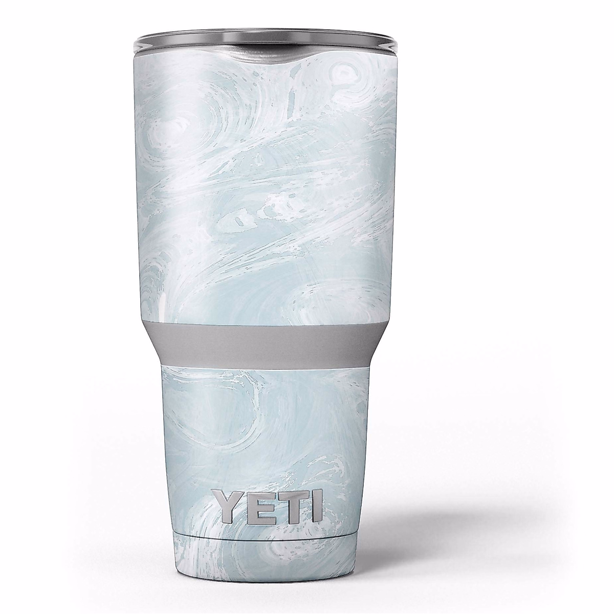 Design Skinz Blue Slate Marble Surface V1 - Skin Decal Vinyl Wrap Kit Compatible with The Yeti Rambler Cooler Tumbler Cups