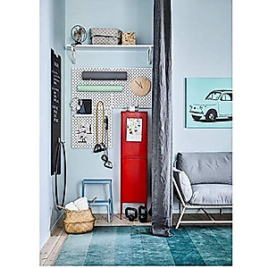 DODXIAOBEUL Standing Shelf Units,11X3 1/2 inch Skadis Shelf, Storage Shelves Use DIY Storage Cube Shelf for Books,Wallets,Coins or Mini Toys, White