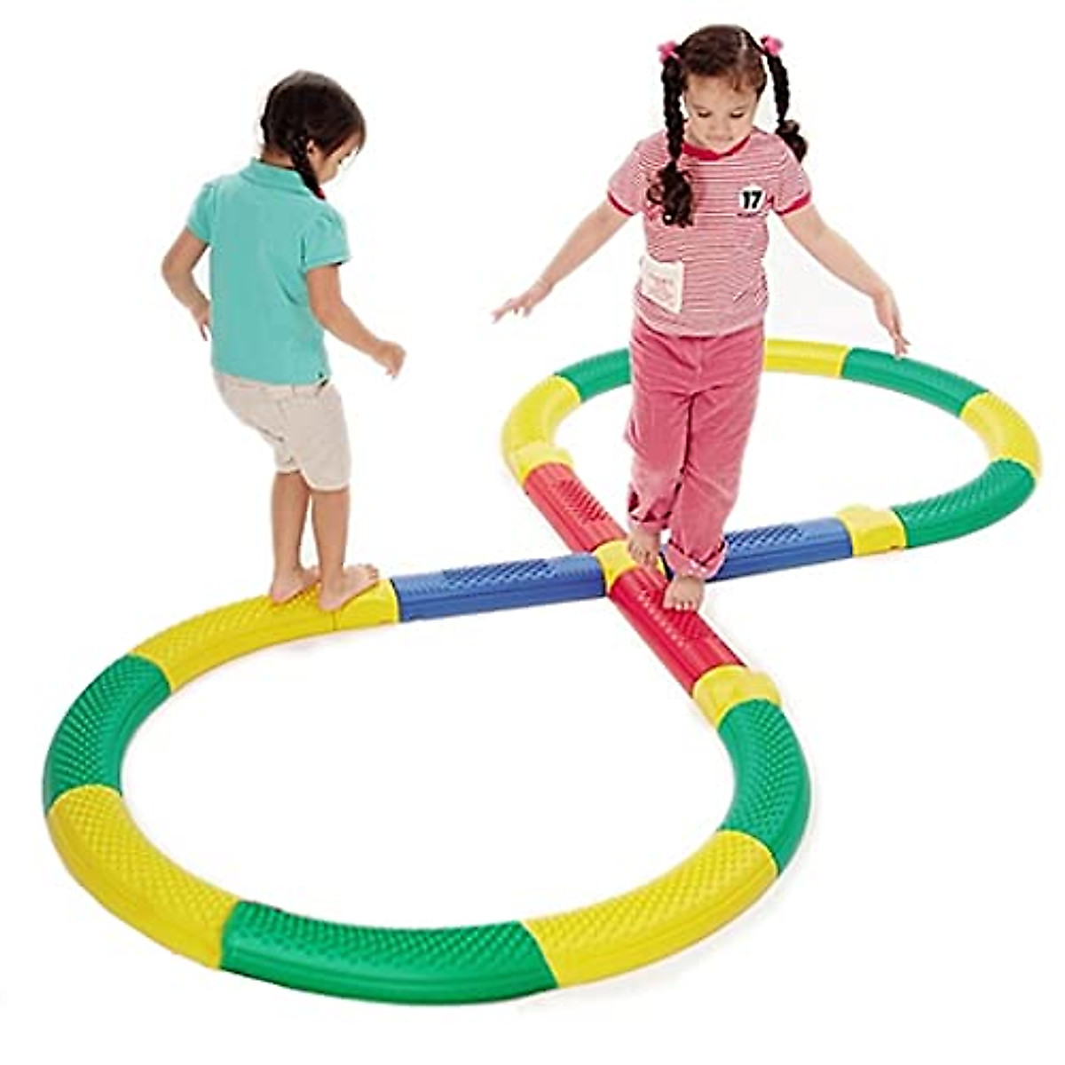 Balance Beam for Kids, 20Pcs Anti-Slip Stepping Stones for Kids, Montessori Sensory Toy Balance Board Gymnastics Obstacle Course for Home Gym Playground
