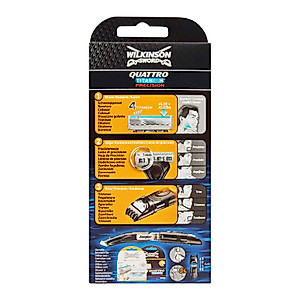 Wilkinson Sword Quattro Titanium Precision Men's Razor